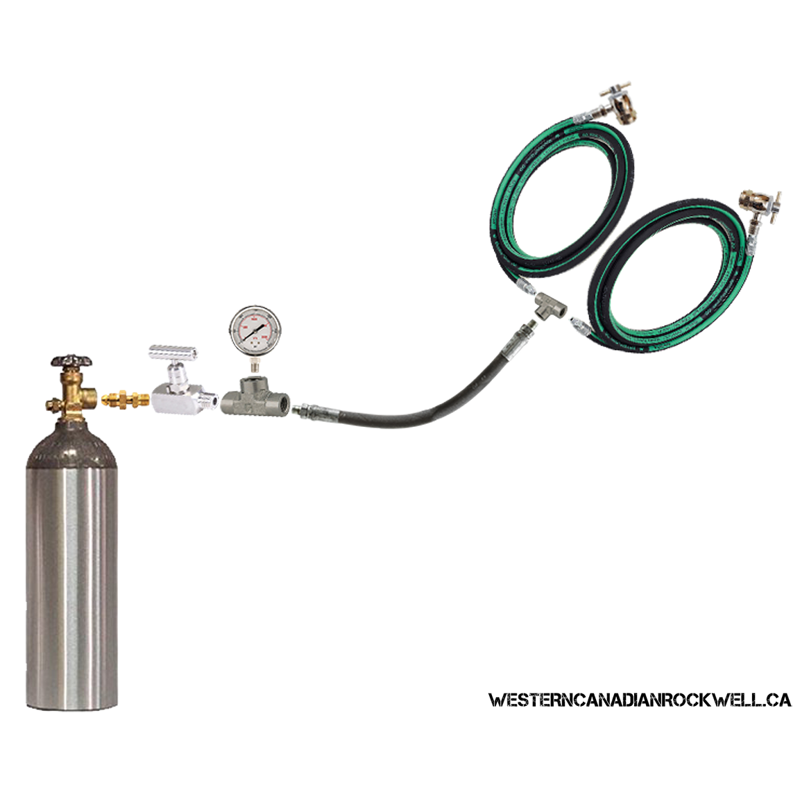 NITROGEN FILL KIT, DUAL HOSE | WESTERN CANADIAN ROCKWELL INC